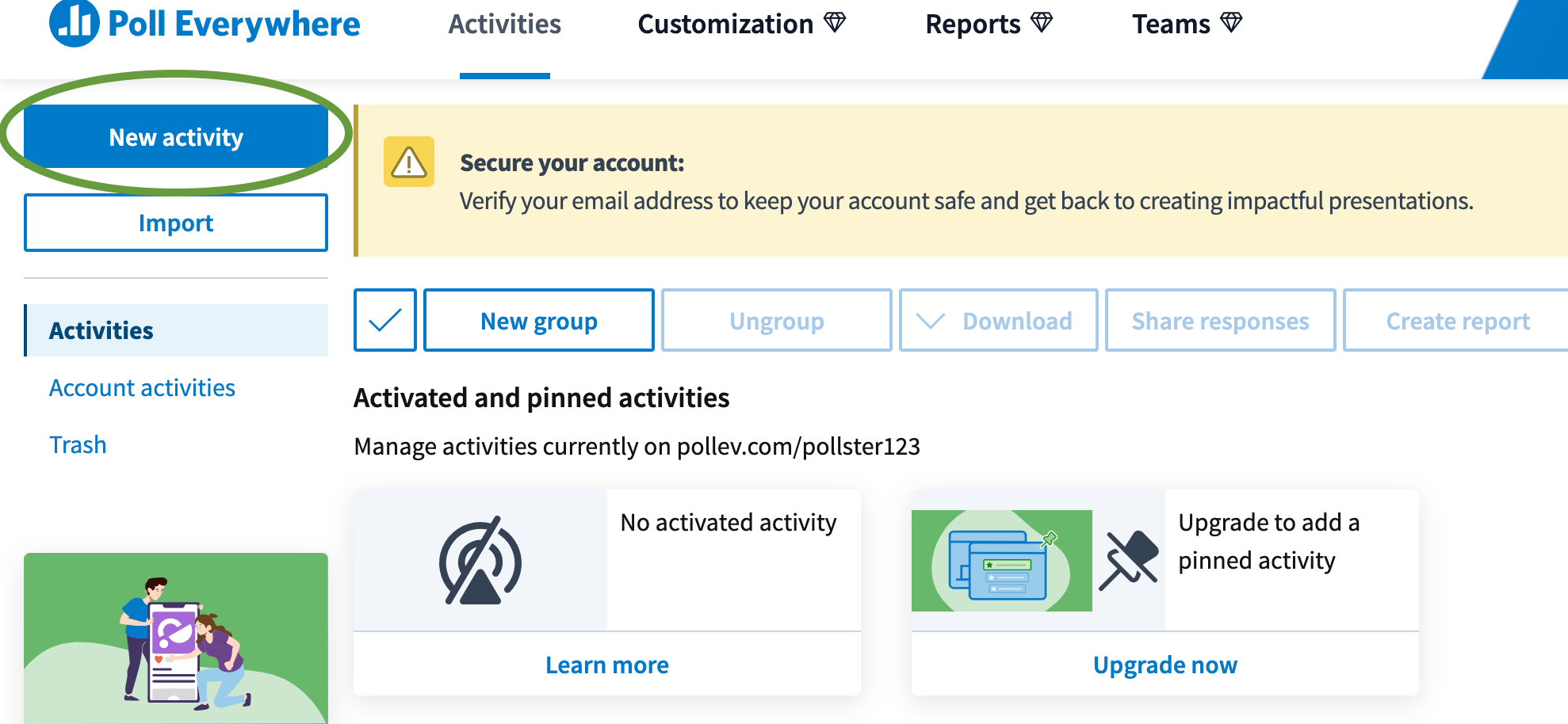 Create an activity – Poll Everywhere