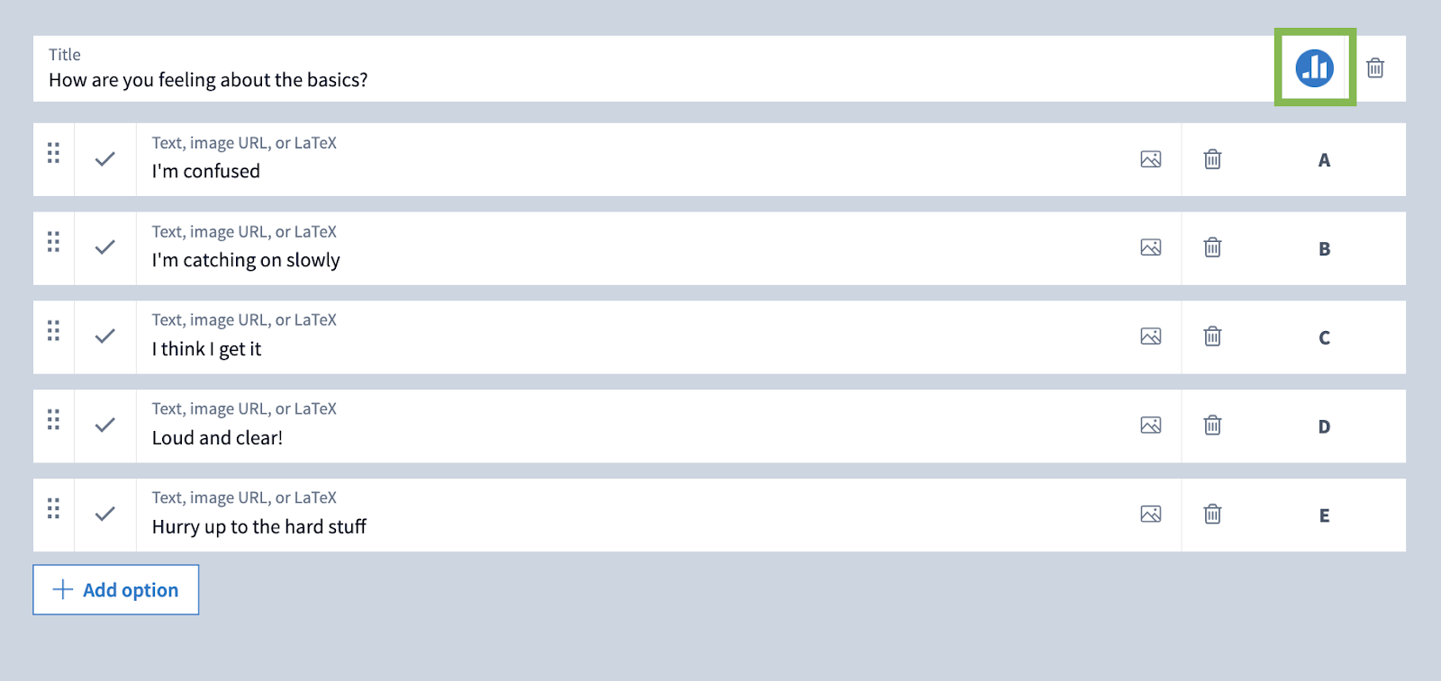 Instructions view – Poll Everywhere