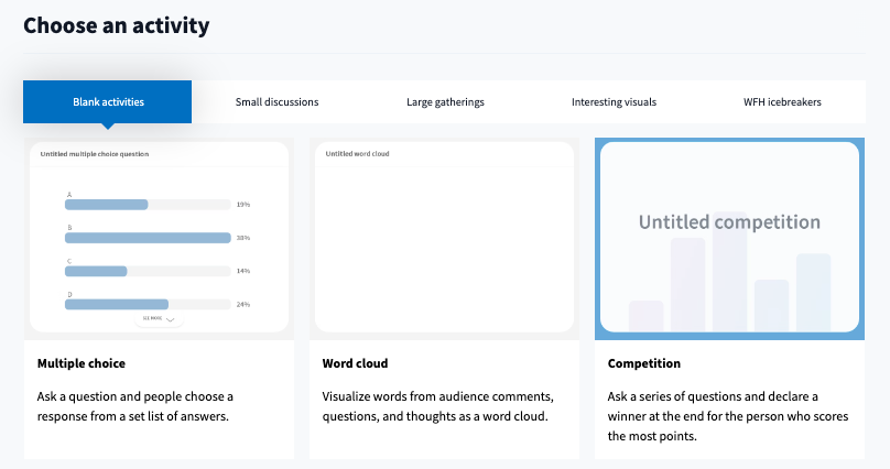 How to Create Activities – Poll Everywhere