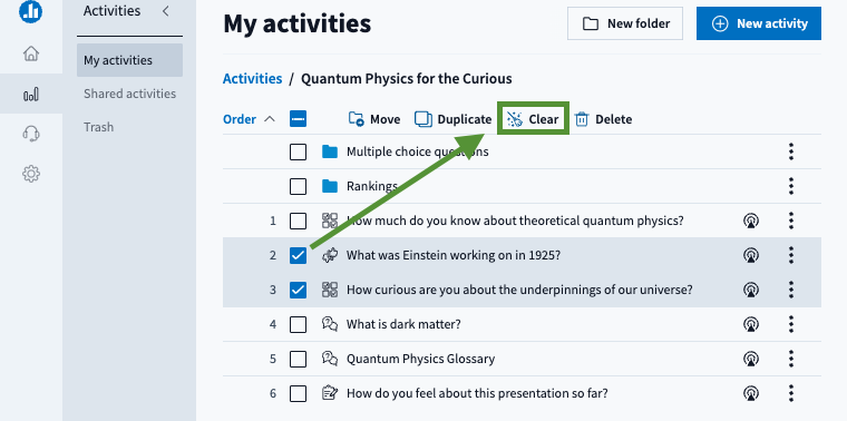 How to Clear Responses – Poll Everywhere