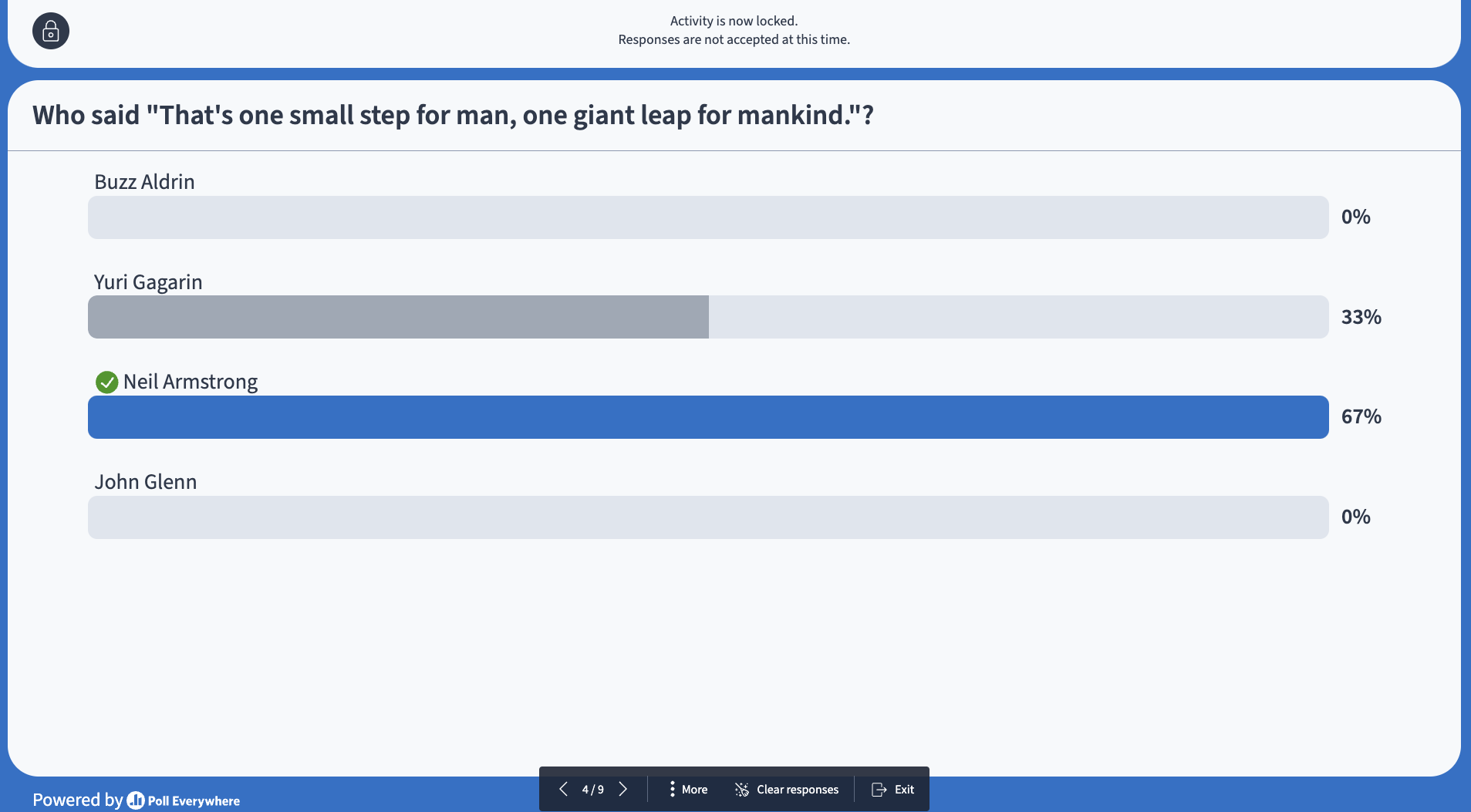 Presenting Competitions – Poll Everywhere