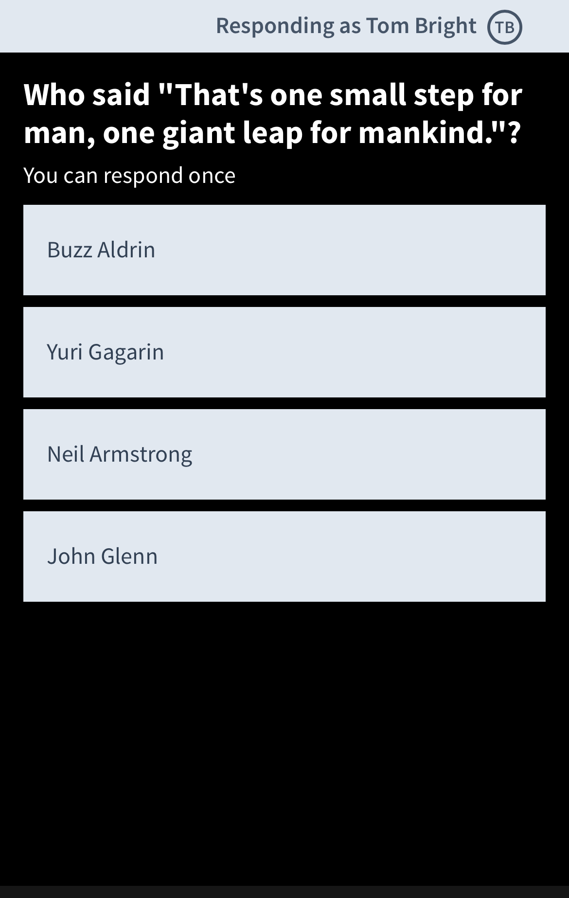 Presenting Competitions – Poll Everywhere