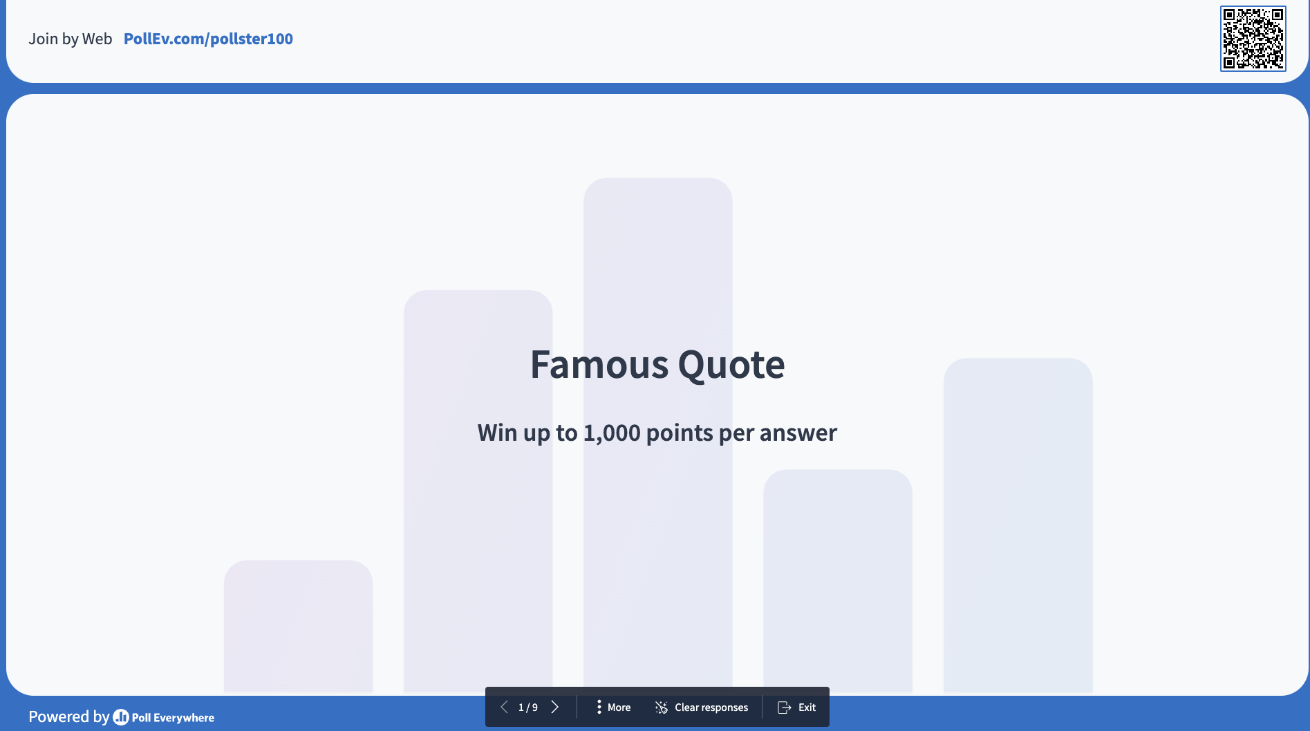 Presenting Competitions – Poll Everywhere