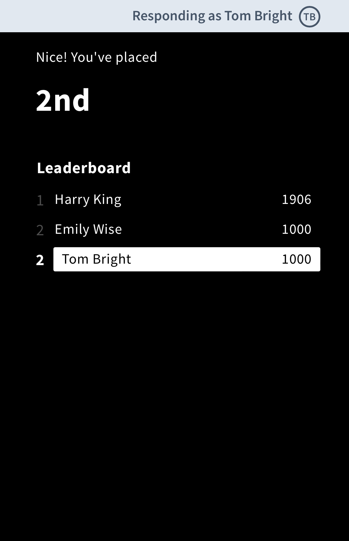 Presenting Competitions – Poll Everywhere