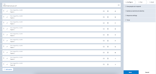 Activity page – Poll Everywhere