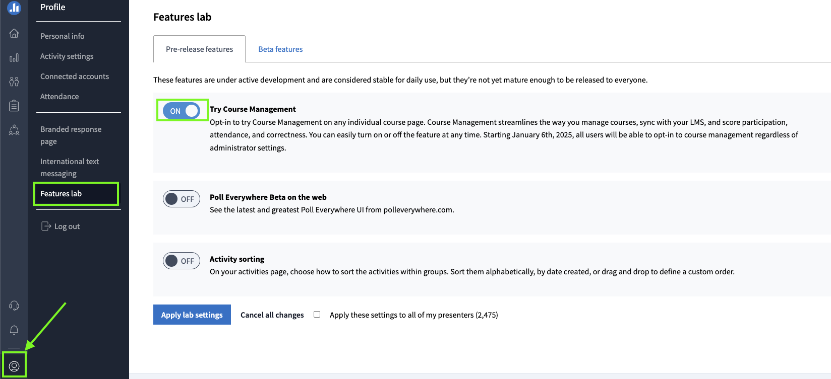 Getting Started with Course Management – Poll Everywhere