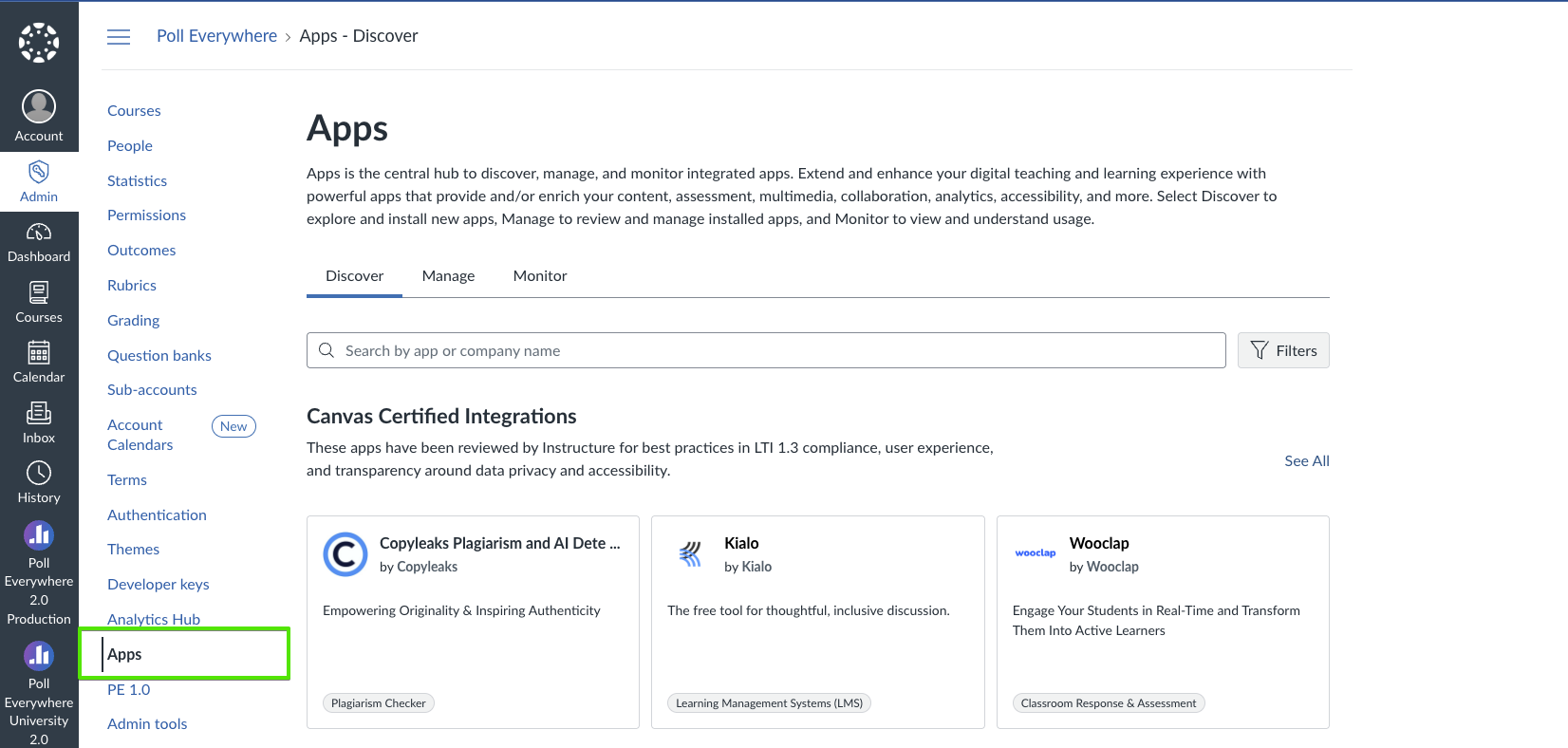 Poll Everywhere 2.0 Canvas Dynamic Registration (recommended) Setup Guide for Administrators ...