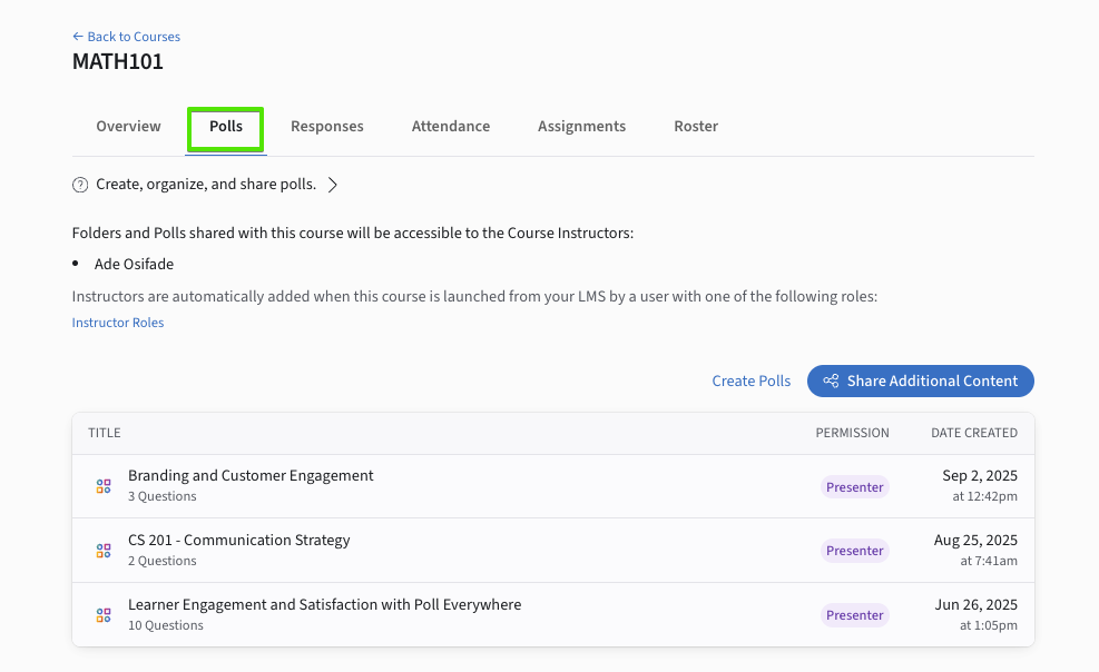 Poll Everywhere 2.0 Canvas LTI Advantage Usage Guide for Educators ...