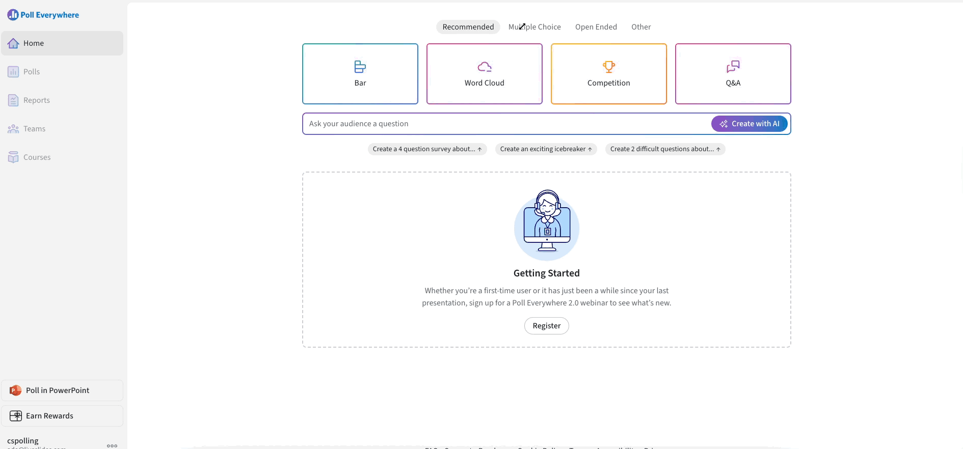 Create polls with or without AI – Poll Everywhere