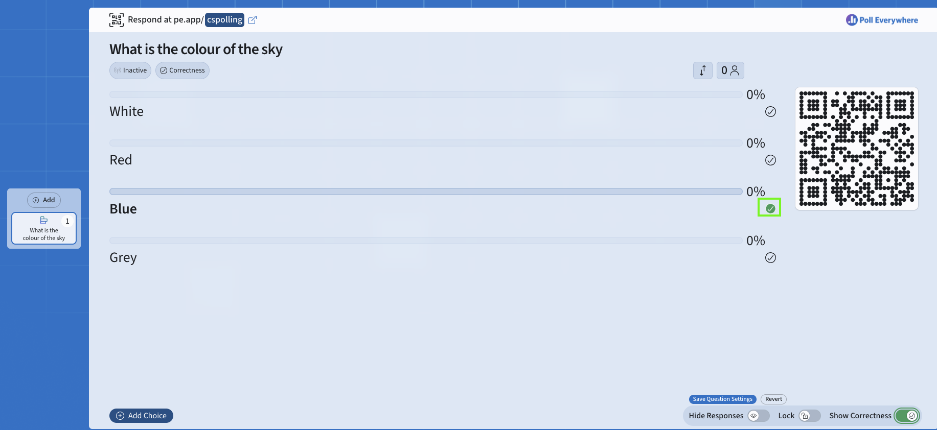 Create a Poll – Poll Everywhere