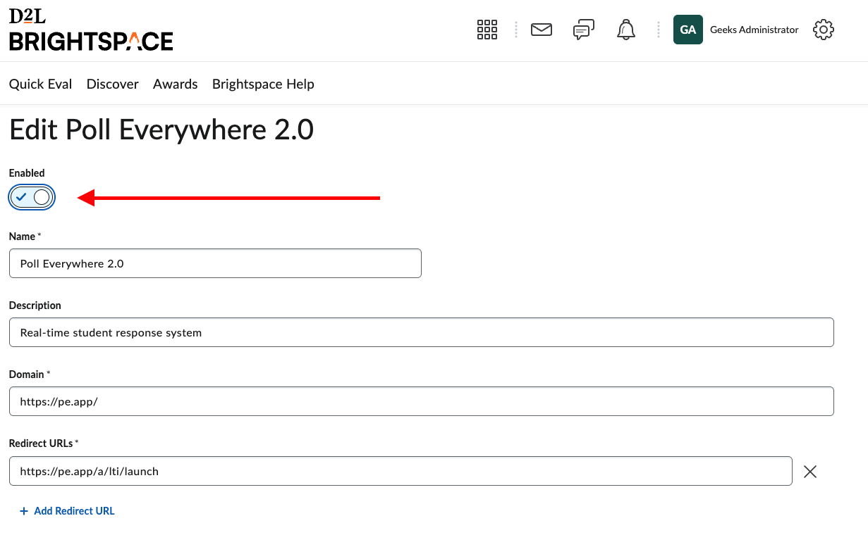 Poll Everywhere 2.0 Brightspace Dynamic Registration (recommended) Setup Guide for ...