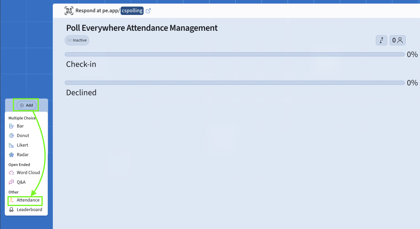 Attendance Location Configuration and Management – Poll Everywhere