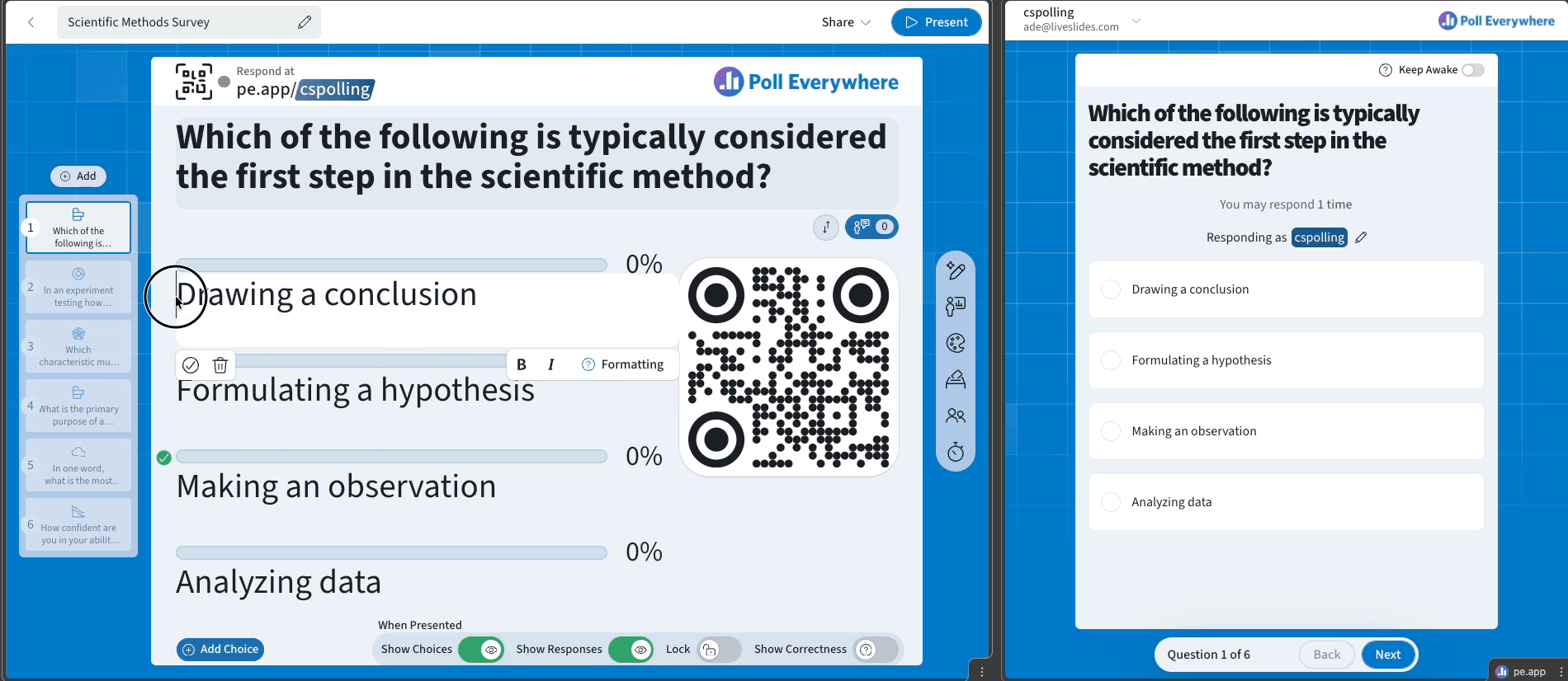 Rich Text Formatting – Poll Everywhere