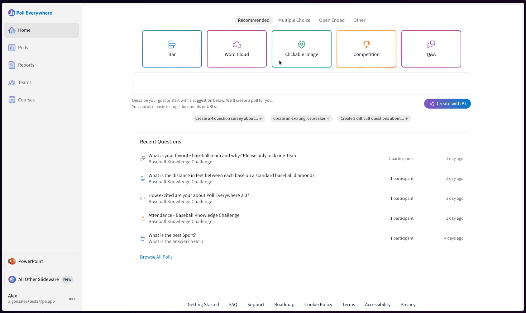 Create a Poll – Poll Everywhere